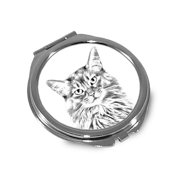 Cat Compact Mirror - Etsy