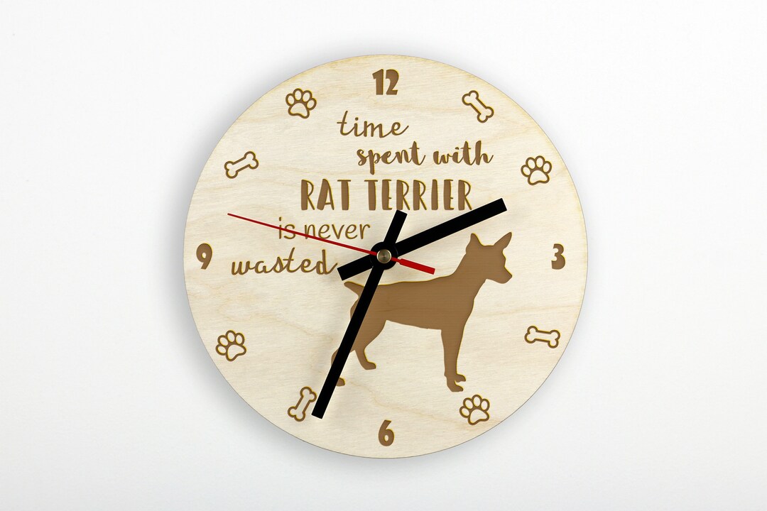 Reloj con perro, reloj de madera, reloj de pared para amantes de los ...