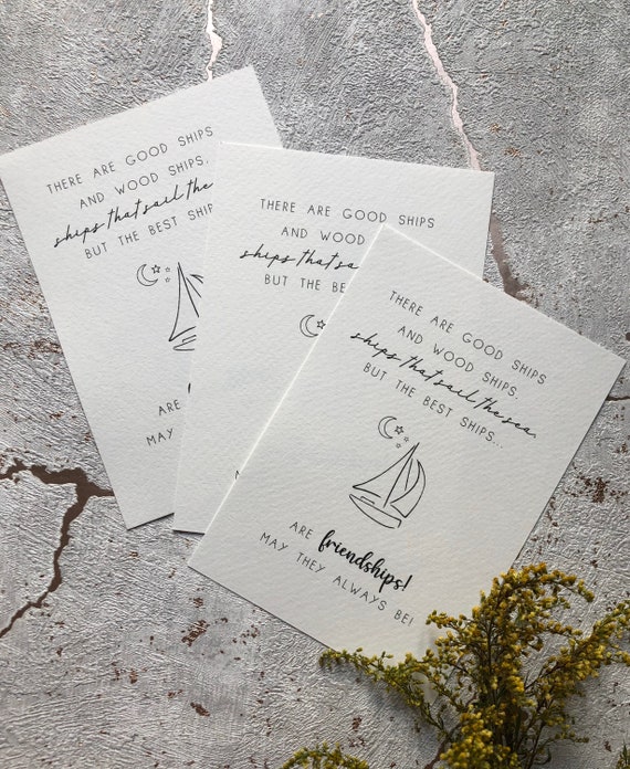 Friendship Postcard Gift Card Friendship Poem - Etsy