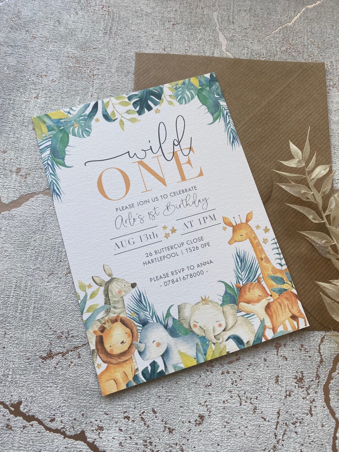 Wild One Invitations | First Birthday Invites | First Birthday Party - Etsy