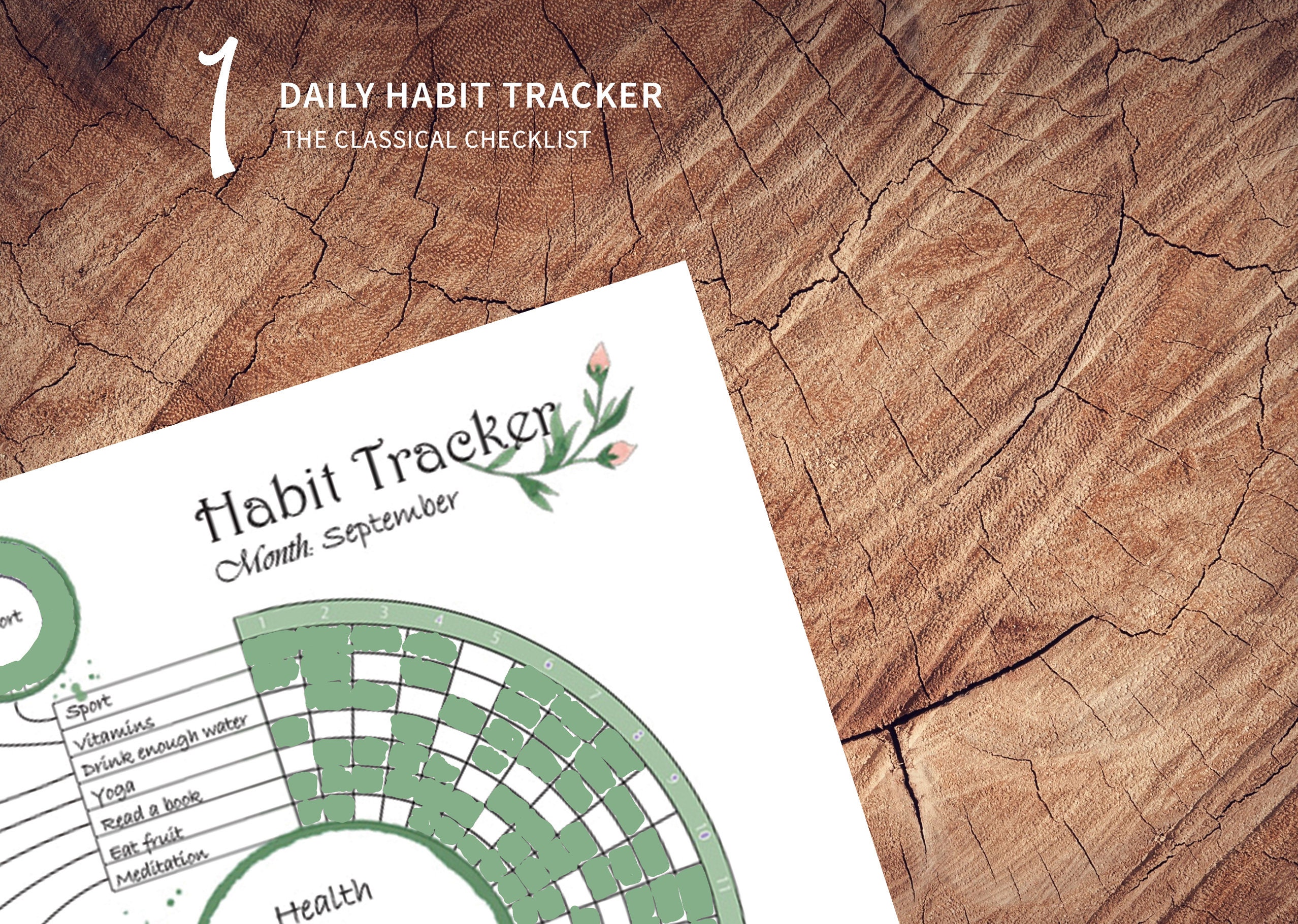 Monthly Printable Habit Tracker | Instant Download | Letter ...