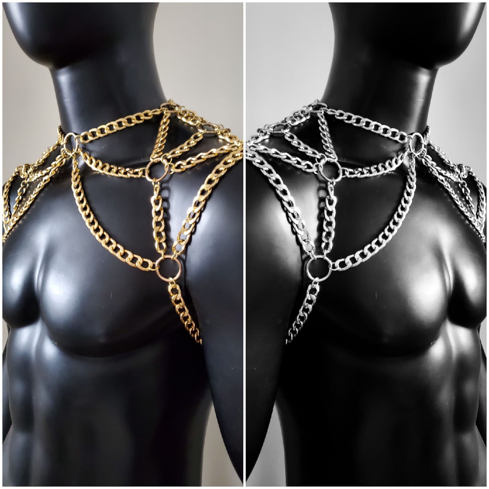 Men Body Chain Shoulder Shoulder Chain Harness Mens and - Etsy