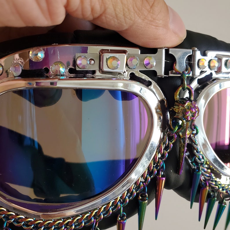 Rave Streampunk Gogglesburning Man Holographic Festival - Etsy