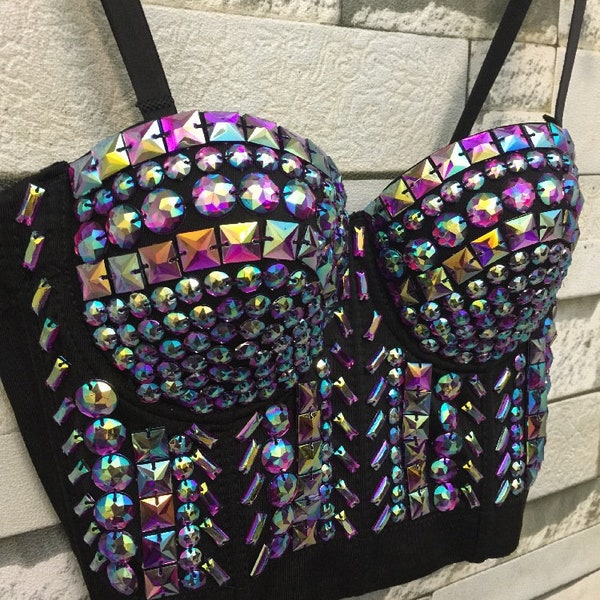 Rhinestone Corset - Etsy