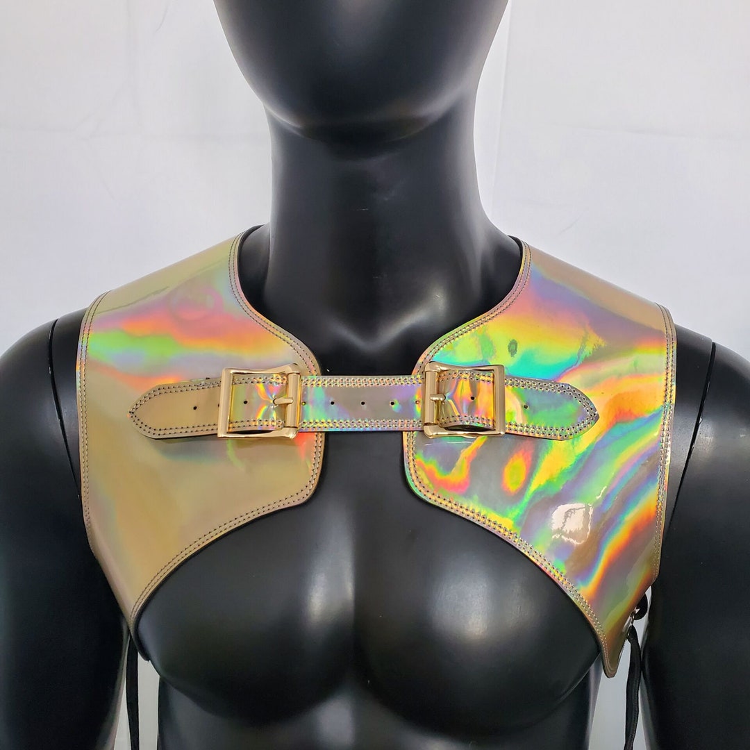 Burning Man Holographic Rave Shell Armor Vest Rave Outfit - Etsy