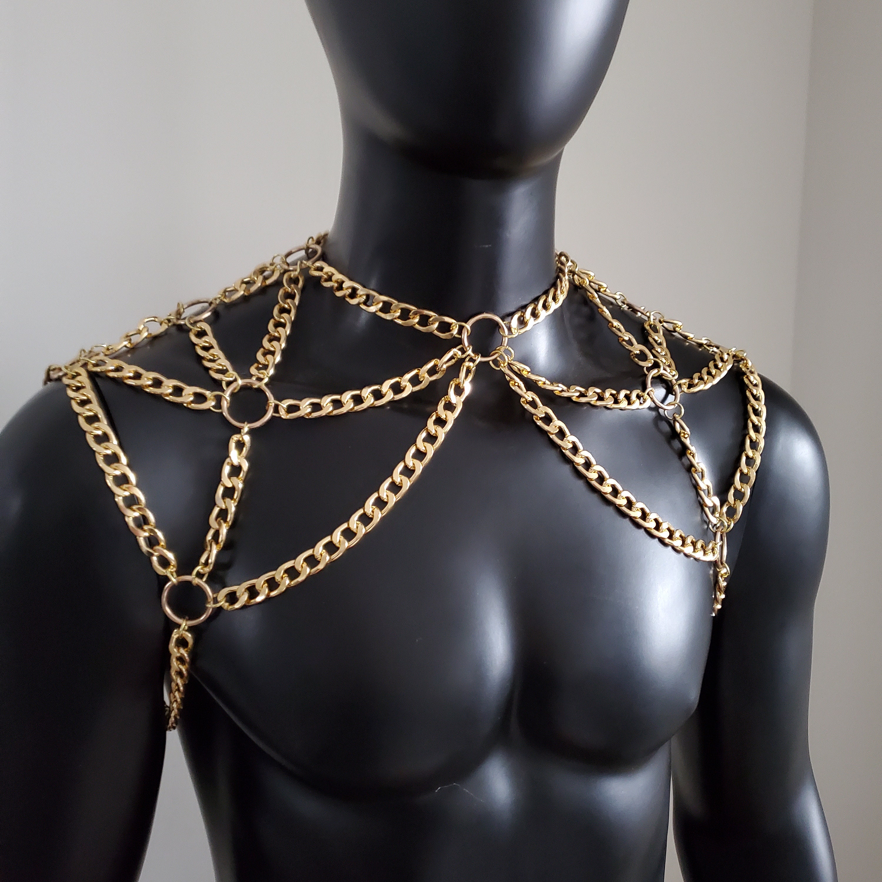Men Body Chain Shoulder Shoulder Chain Harness Mens and - Etsy Singapore