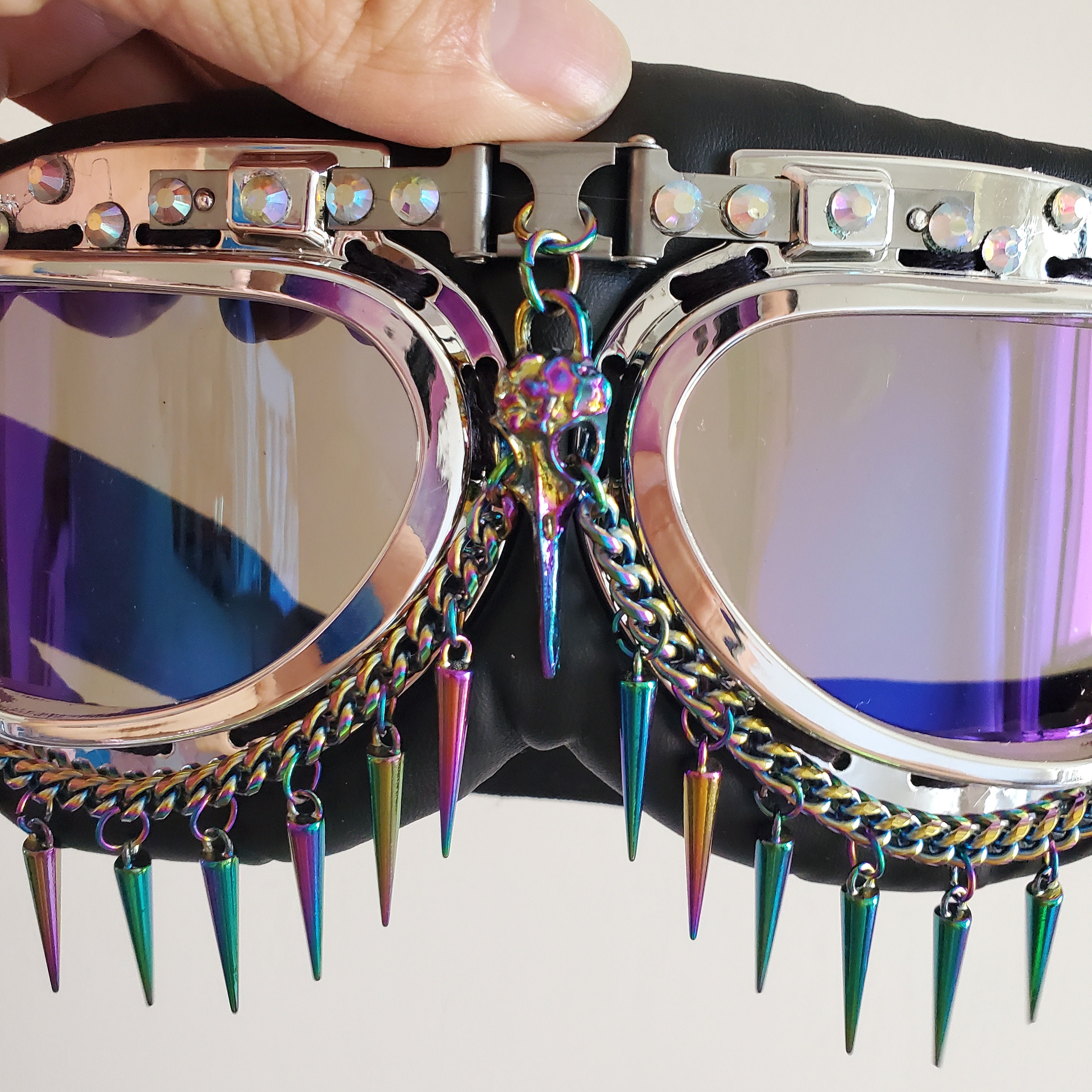 Rave Streampunk Gogglesburning Man Holographic Festival - Etsy