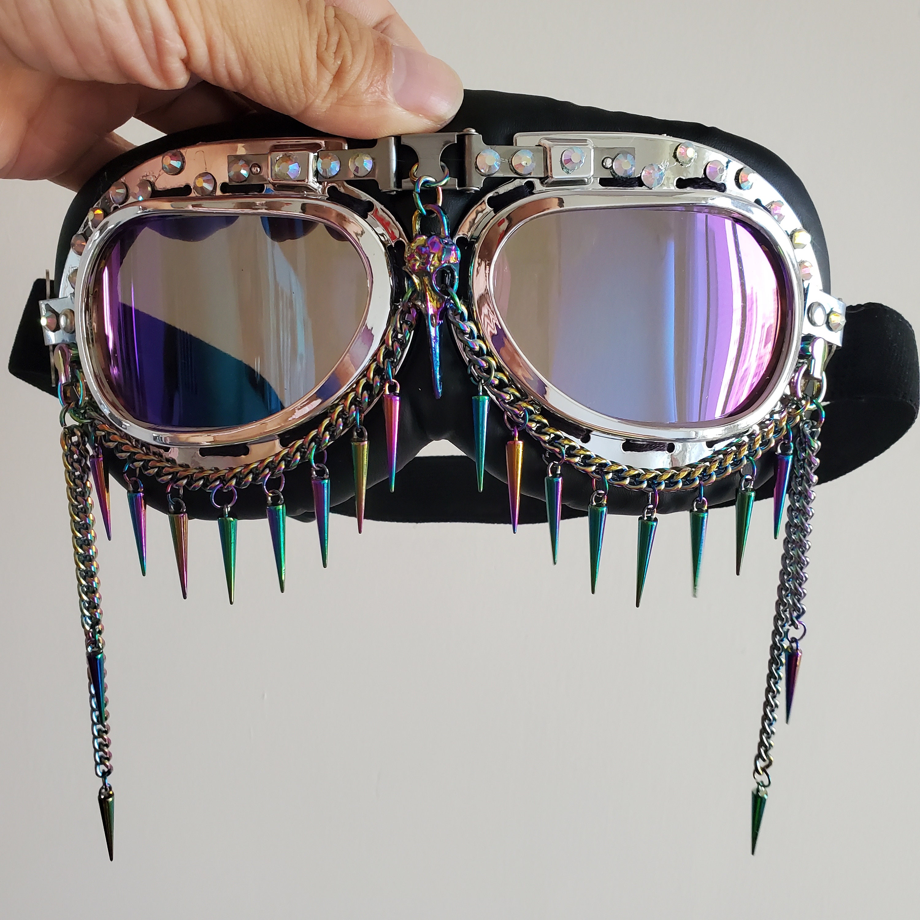 Rave Streampunk Gogglesburning Man Holographic Festival - Etsy