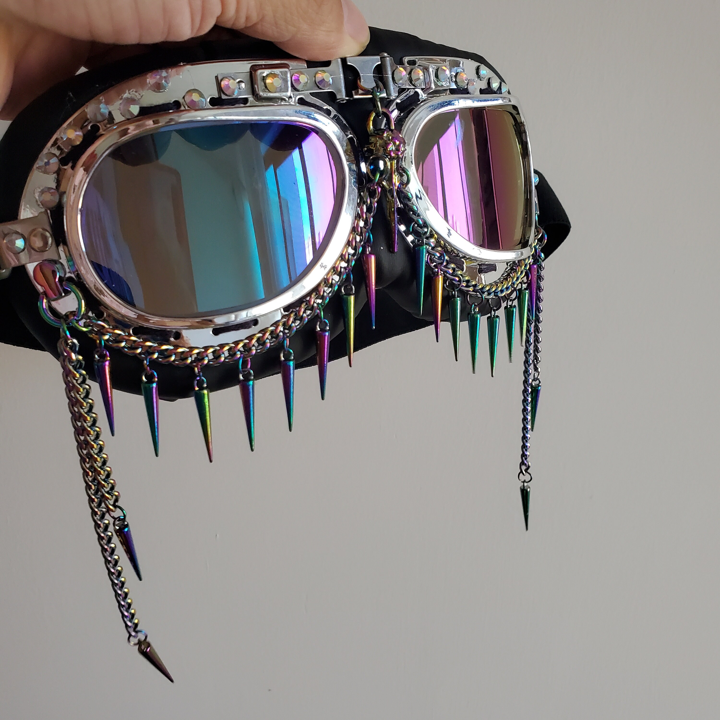 Rave Streampunk Gogglesburning Man Holographic Festival - Etsy