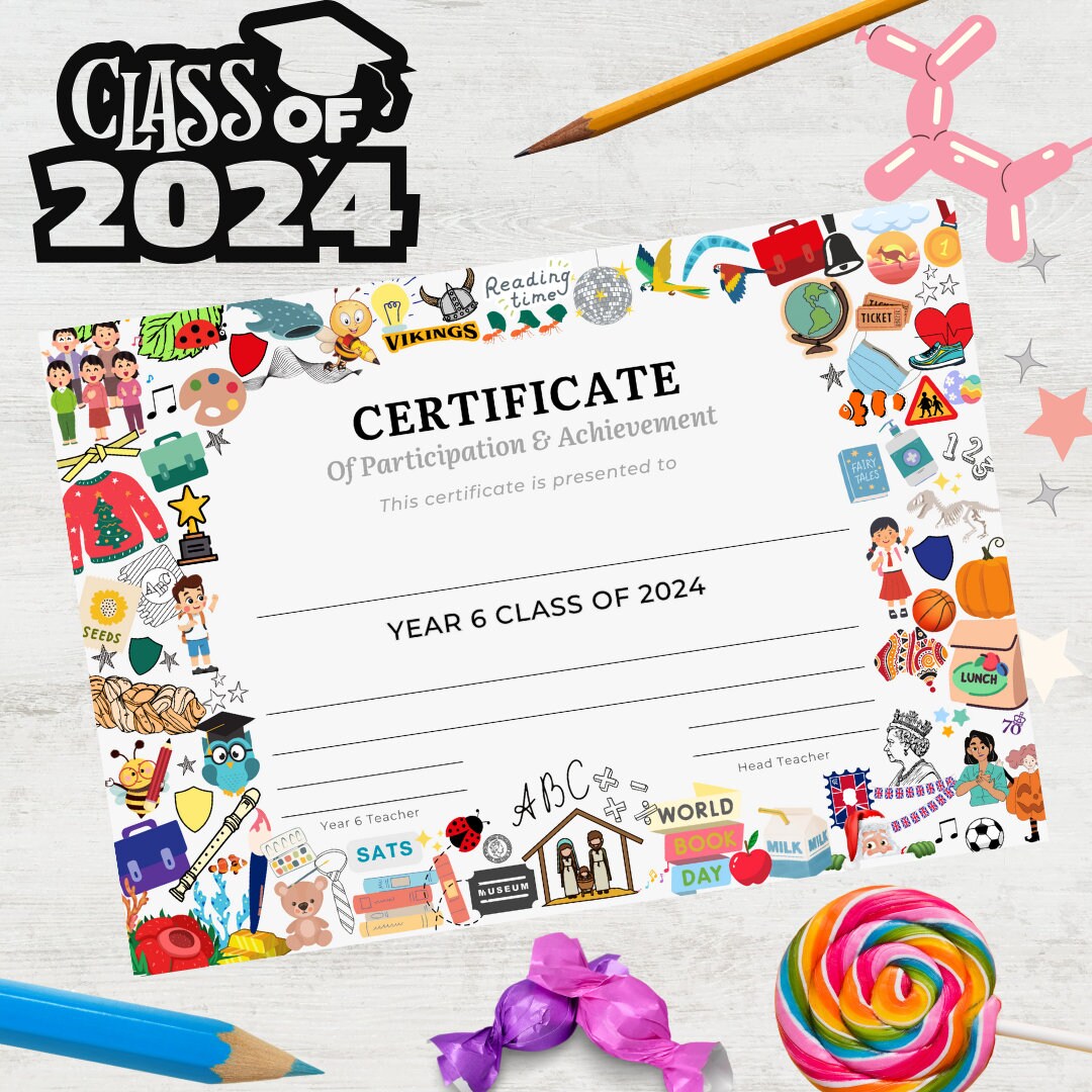 Class of 2024, Year 6 School Leavers, Primary School Leavers Gift ...