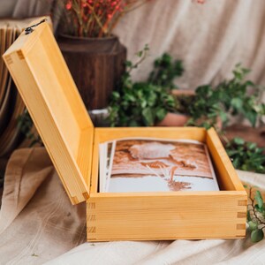 Wooden Photo Box for 15x10 Cm Prints , 4x6 Photo Box, Personalized Gift ...