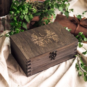 Wooden Photo Box for 15x10 Cm Prints , 4x6 Photo Box, Personalized Gift ...