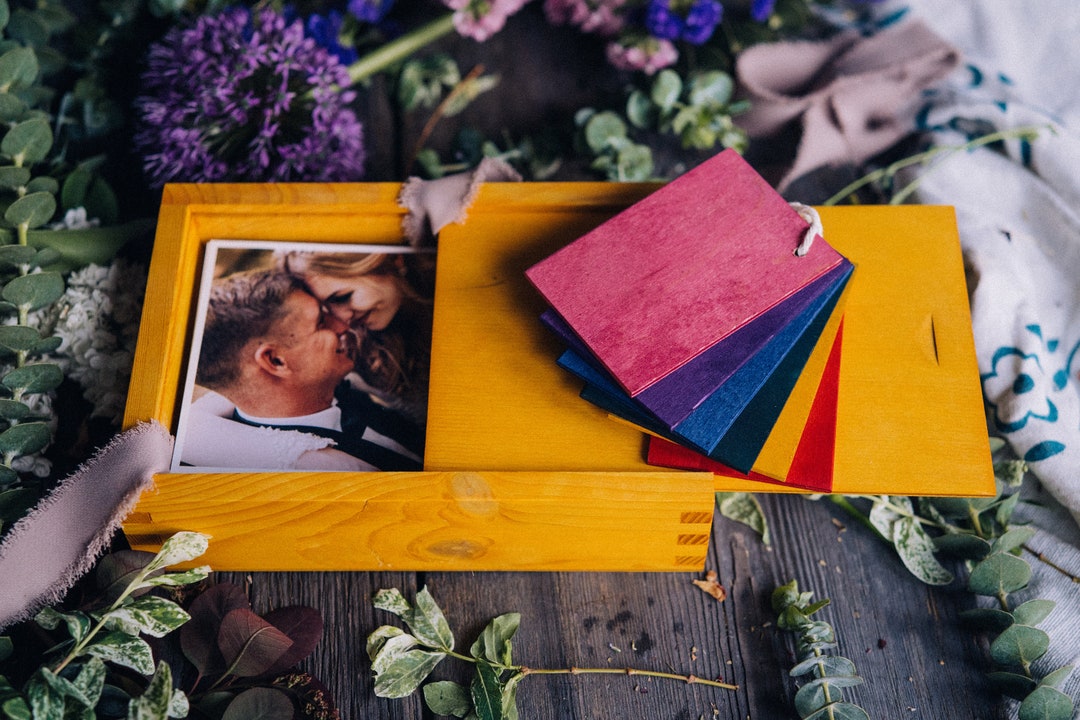 Wooden 6x9 Memory Box, Box for Prints, Storage, Wedding Gift, Wedding ...