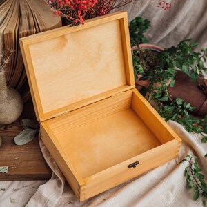 6x9 Wooden Photo Box, Personalized Gift for Couple, Memory Box, Baby ...