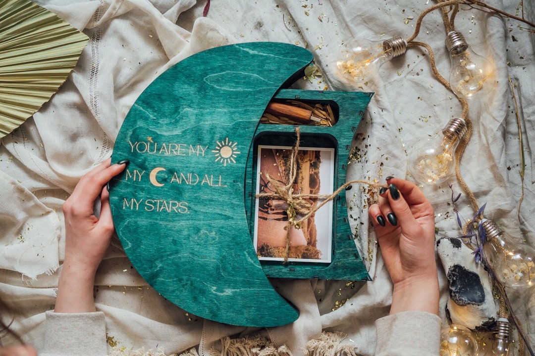 Moon Photo Box, Prints 4x6, 3.0 Usb Storage, Memory Keeper, Photography ...