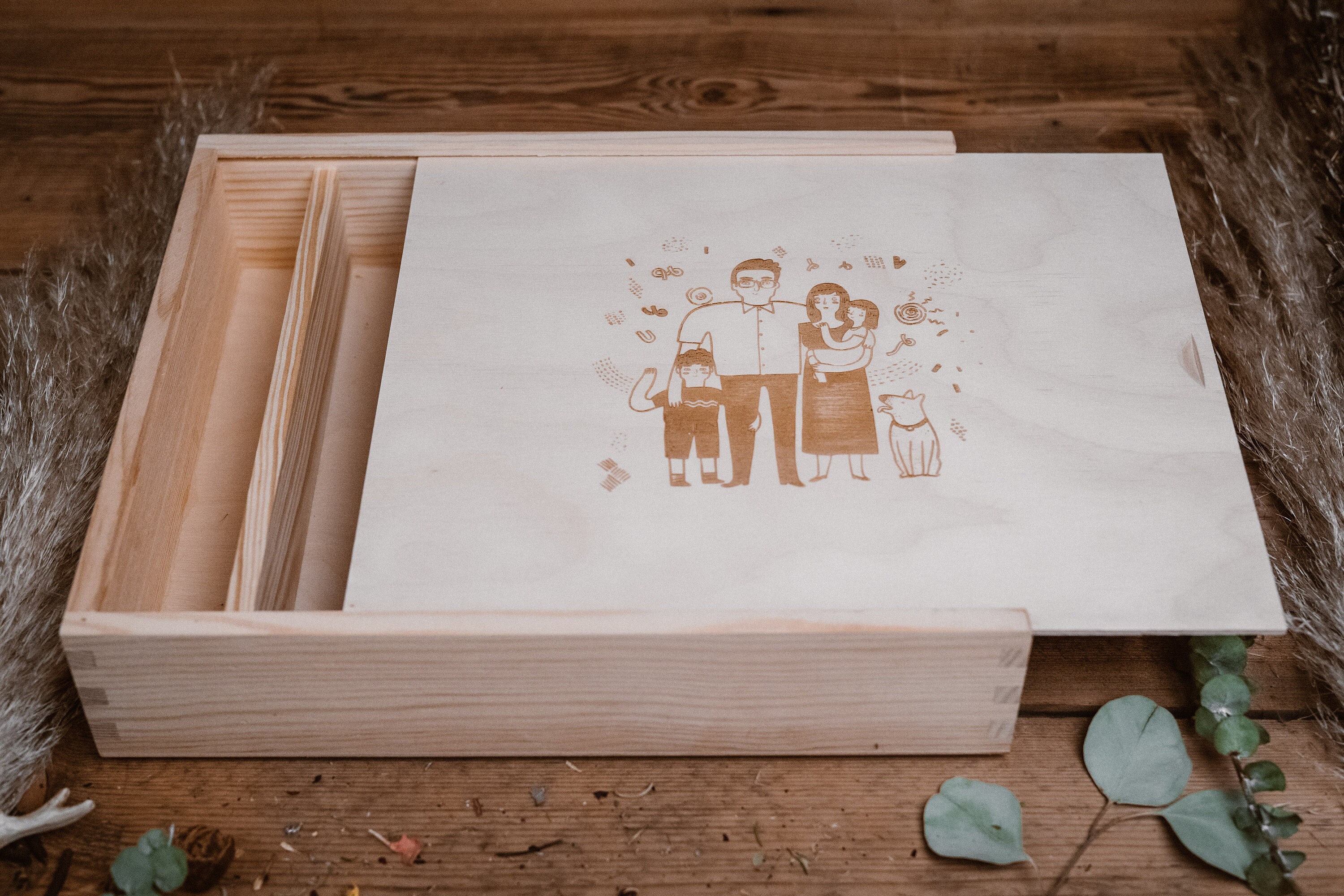 Memory Box 25x25 Unpainted Box for Photo Album Personalized | Etsy UK