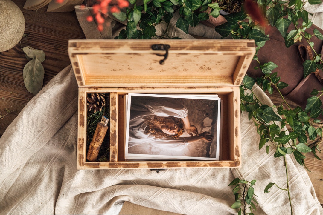 Wooden Box, 6x9 Prints, Wedding Present, 3.0 Memory Stick, Photo ...