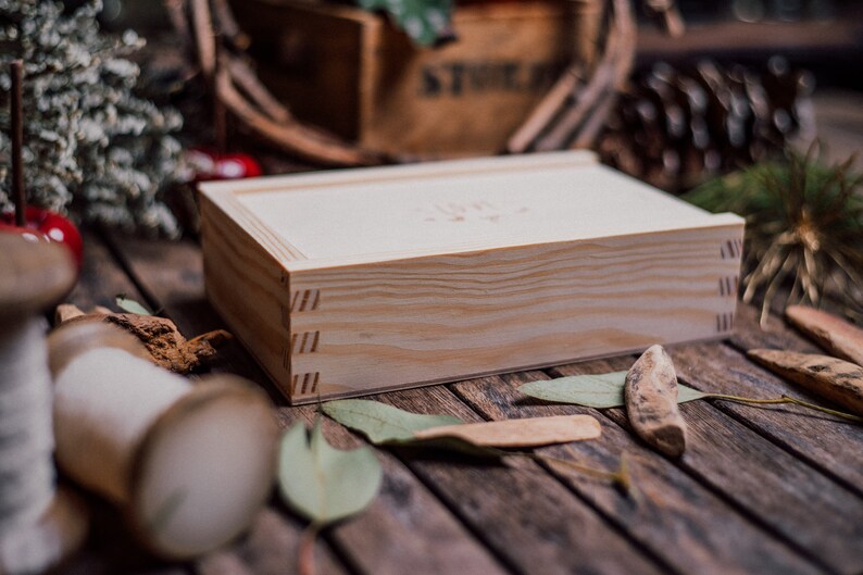 Unpainted Wooden Box 4x6 Prints Photo Storage Photography | Etsy