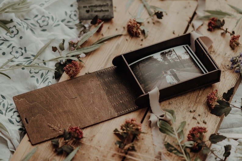 Personalized Wooden Box 5x7 Prints Photo Storage Wedding | Etsy