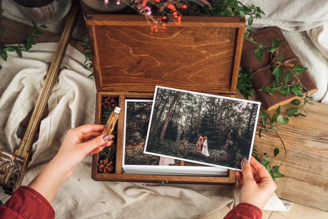 Photo Box, 6x9 Prints Storage, Custom Wedding Box, Personalized ...
