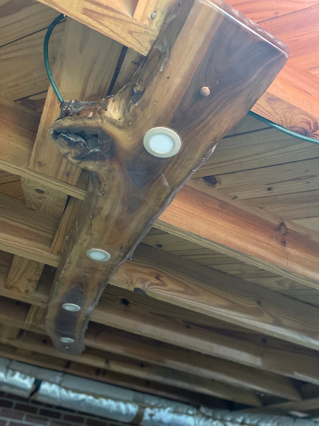 Live Edge Walnut Ceiling Light - Etsy