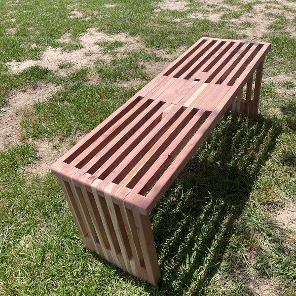 Cedar Bench - Etsy