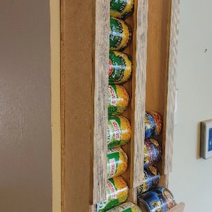 2 Row 18 Can Wall Storage - Etsy