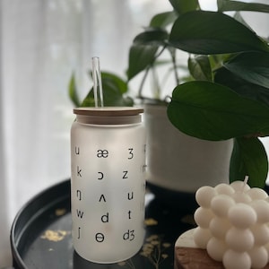 International Phonetic Alphabet (IPA) Frosted Glass Tumbler | SLP ...