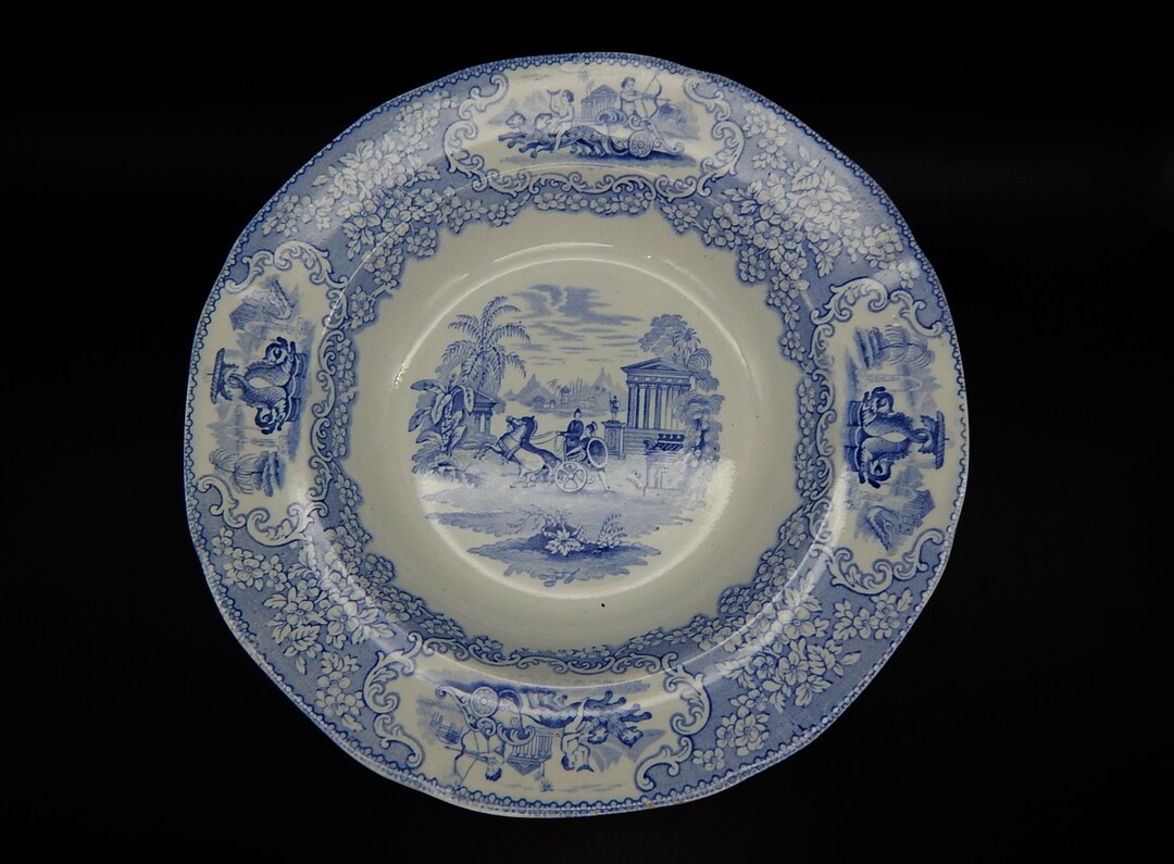 A J & M P Bell, 'triumphal Car' Pattern Soup Plate - Etsy