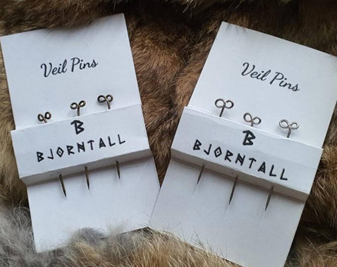 Medieval Veil Pins, Fixing Pins Made of Brass and Steel - Etsy