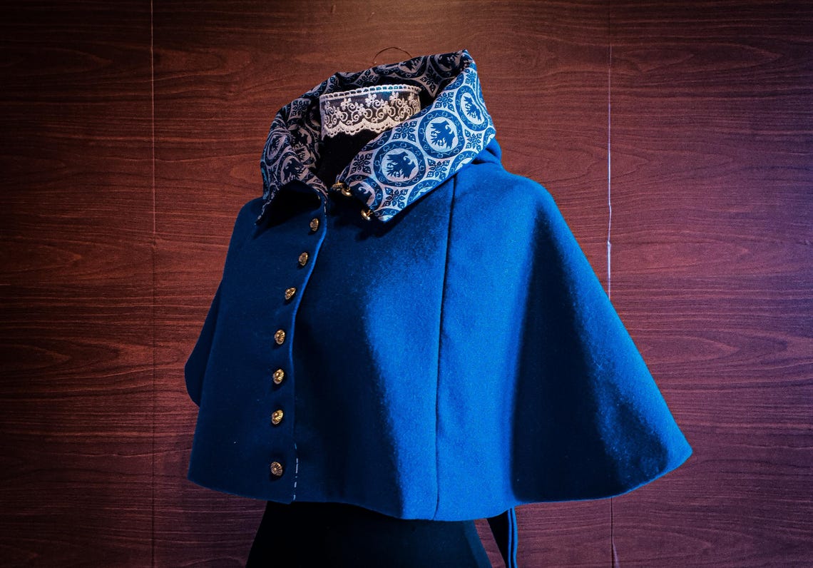 Medieval Liripipe Hood From the 14th Century Made of Wool and Printed ...