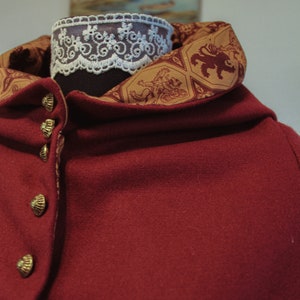 Medieval Liripipe Hood From the 14th Century Made of Wool and Printed ...