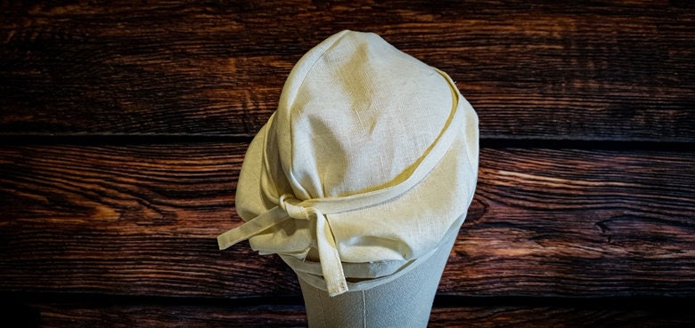 Medieval St Brigitta Inspired Linen Cap - Historical 13th-15th Century ...