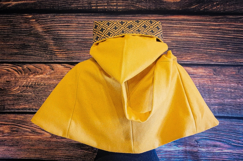 Medieval Liripipe Hood From the 14th Century Made of Wool and Printed ...