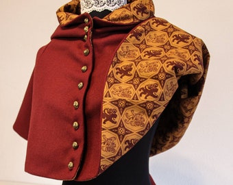 Medieval Liripipe Hood From the 14th Century Made of Wool and Printed ...