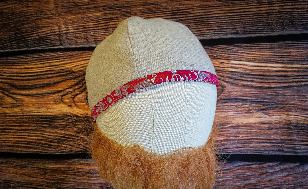 Early Medieval / Birka Hat Made of Wool and Trimmed With Silk Brocade ...