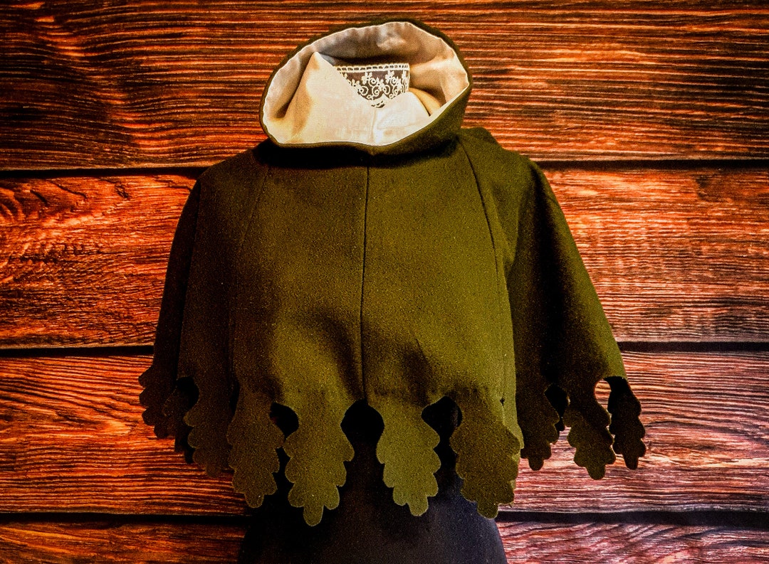 14th Century Medieval Liripipe Hood Made of Wool and Linen Lining, With ...