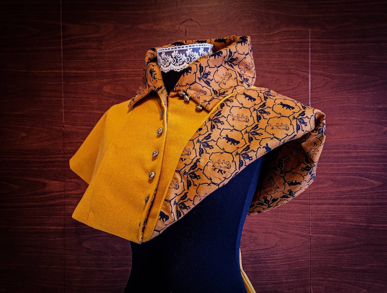 Medieval Liripipe Hood From the 14th Century Made of Wool and Printed ...