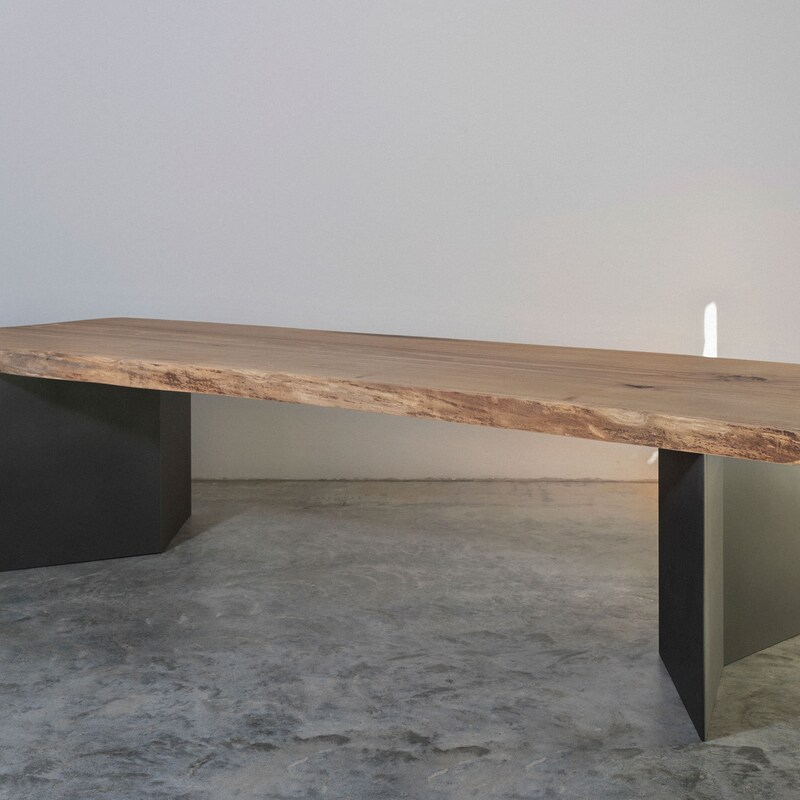 Oak Live Edge Table - Etsy