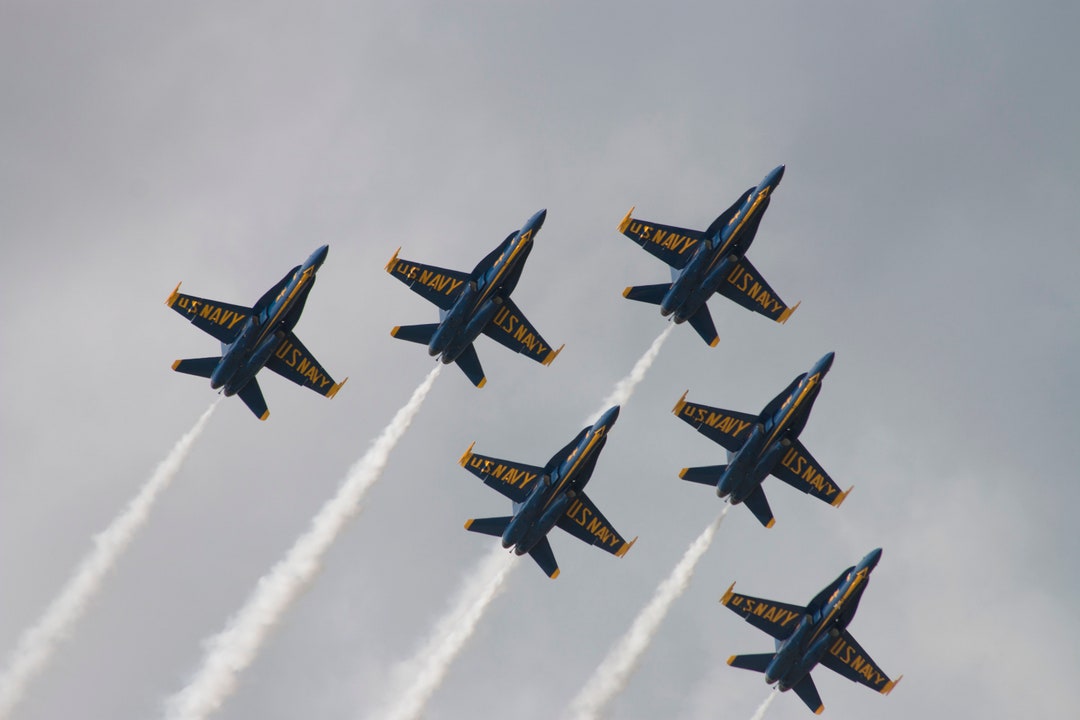 Blue Angels Flying in Formation #5 Digital Art Print Photography - Etsy