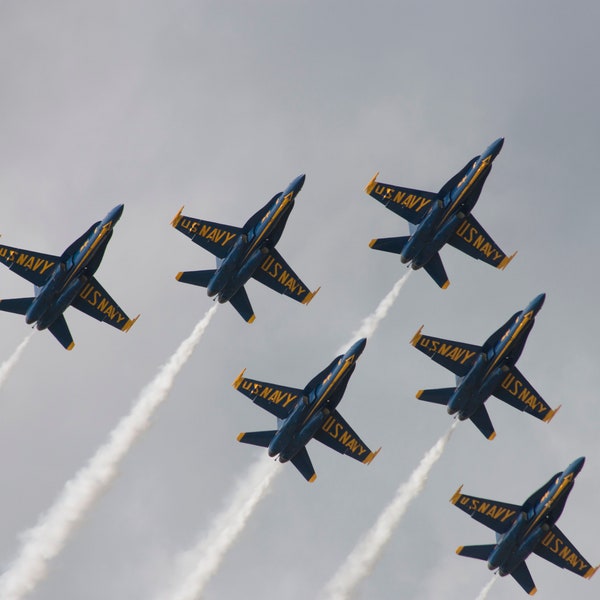 Inverted Blue Angels, Digital Art Print, Photography - Etsy