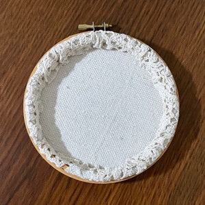 Hoops: 5.5 Inch Repurposed Ivory Vintage Crochet Cottagecore Decor - Etsy