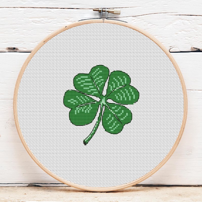 Clover Cross Stitch - Etsy