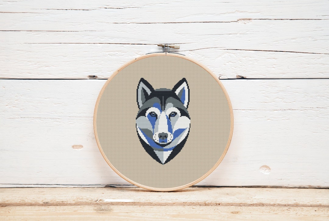 Husky Dog Cross Stitch Pattern Siberian Husky Cross Stitch Instant PDF ...
