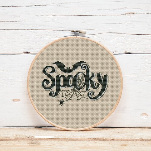 Spooky Ghost Cross Stitch Pattern PDF Digital Download - Etsy