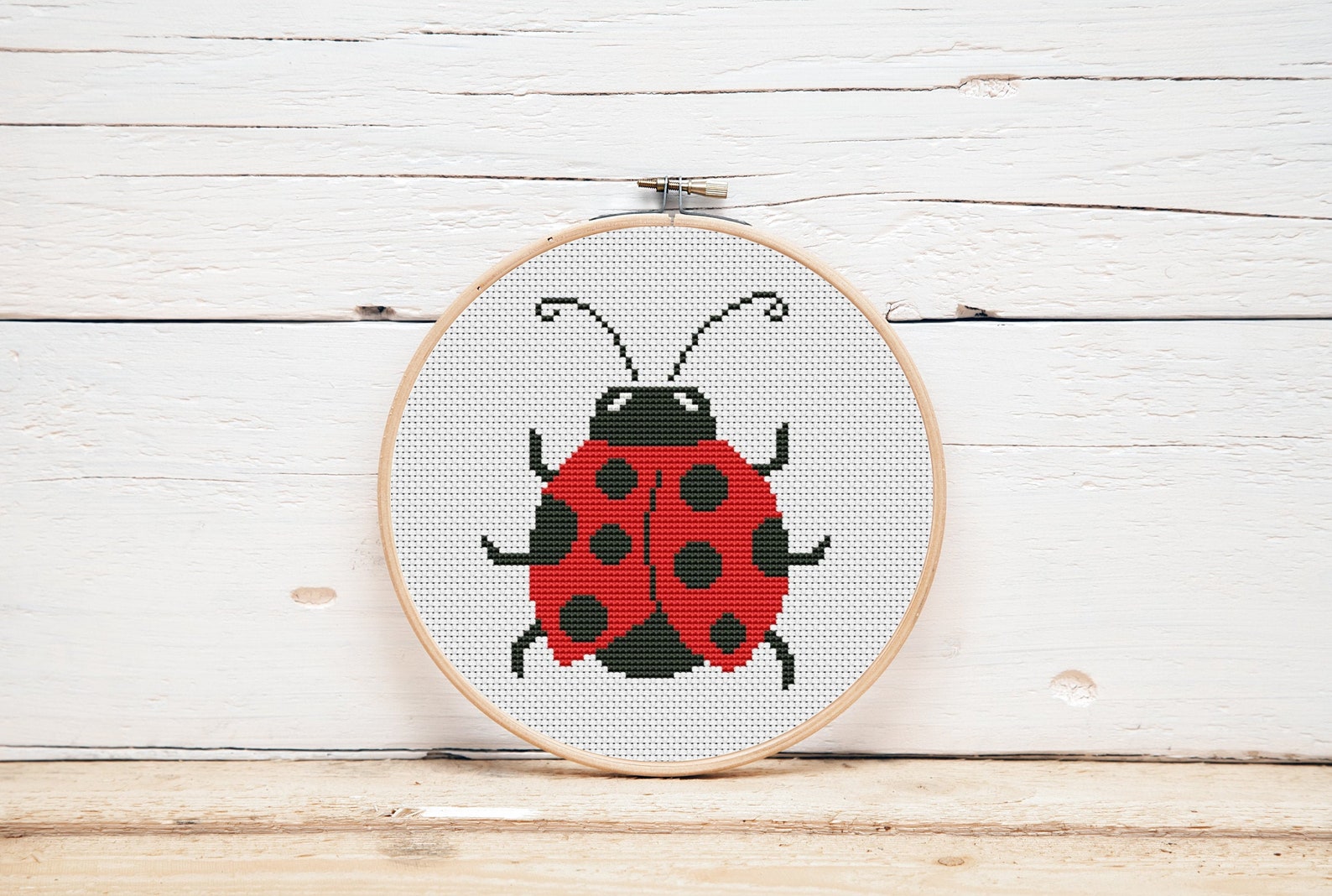 Ladybug Cross Stitch Pattern Insect Cross Stitch Design Cute Cross ...