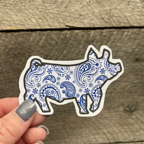 Show Pig Sticker / Show Pig / Show Hog / Hog / Pig / Livestock - Etsy