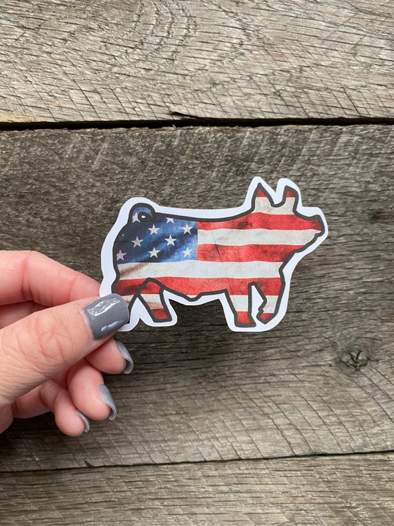 Show Hog Showing ' Livestock Farming Hog Show Pig Pig Show Pig Sticker ...