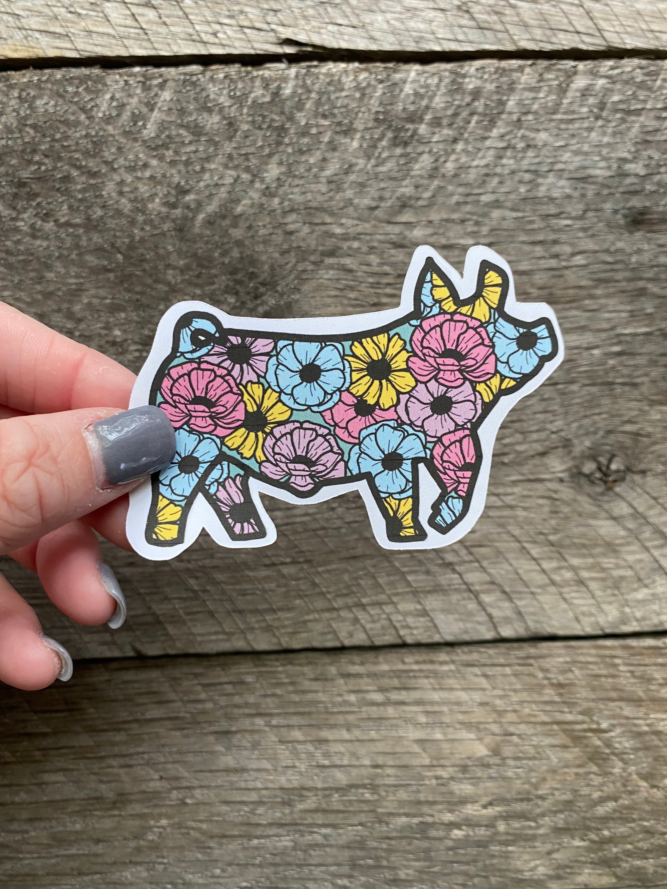 Show Hog Showing ' Livestock Farming Hog Show Pig Pig Show Pig Sticker ...