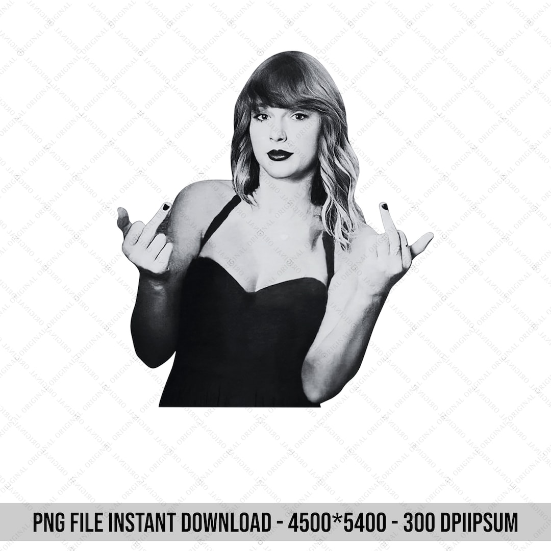 Taylor Swift Middle Finger Png, Taylor Swift Png, Swiftie Png, Taylor ...